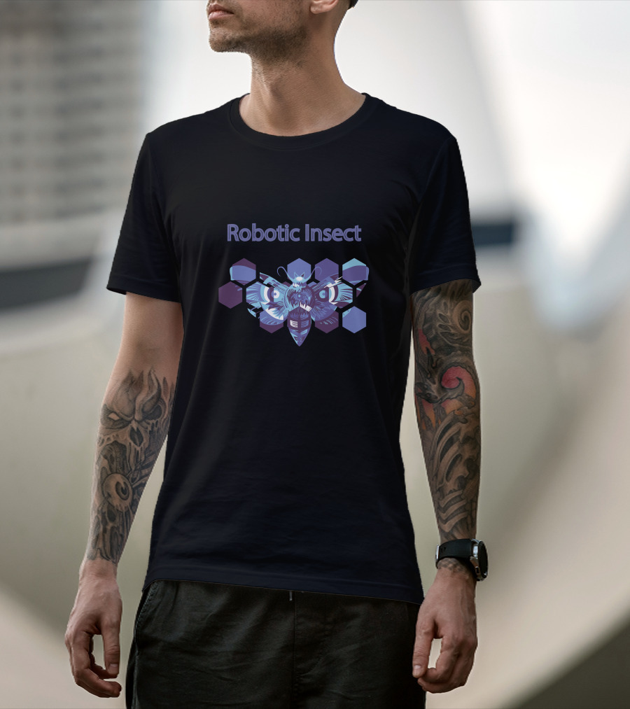 Robotic Insect Hexagonal T-Shirt