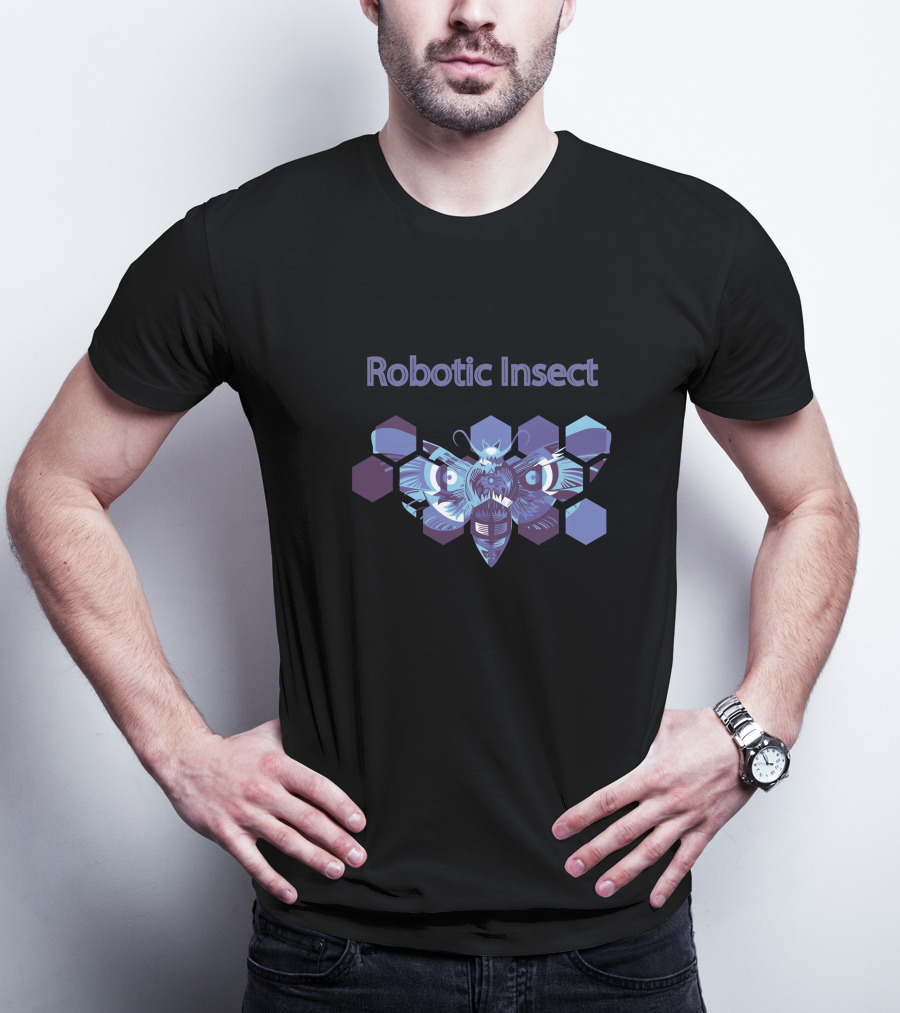 Robotic Insect Hexagonal T-Shirt