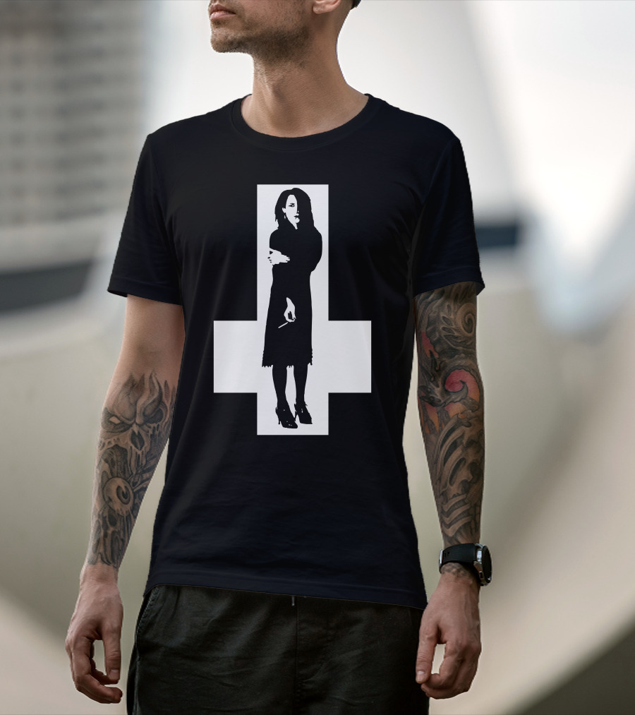 Rozz Williams Gothic Silhouette Cross T-Shirt