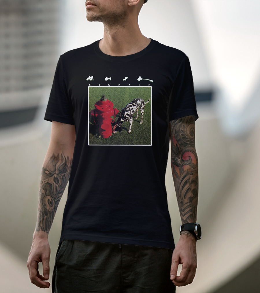 Rush Signals Dalmatian And Fire Hydrant T-Shirt