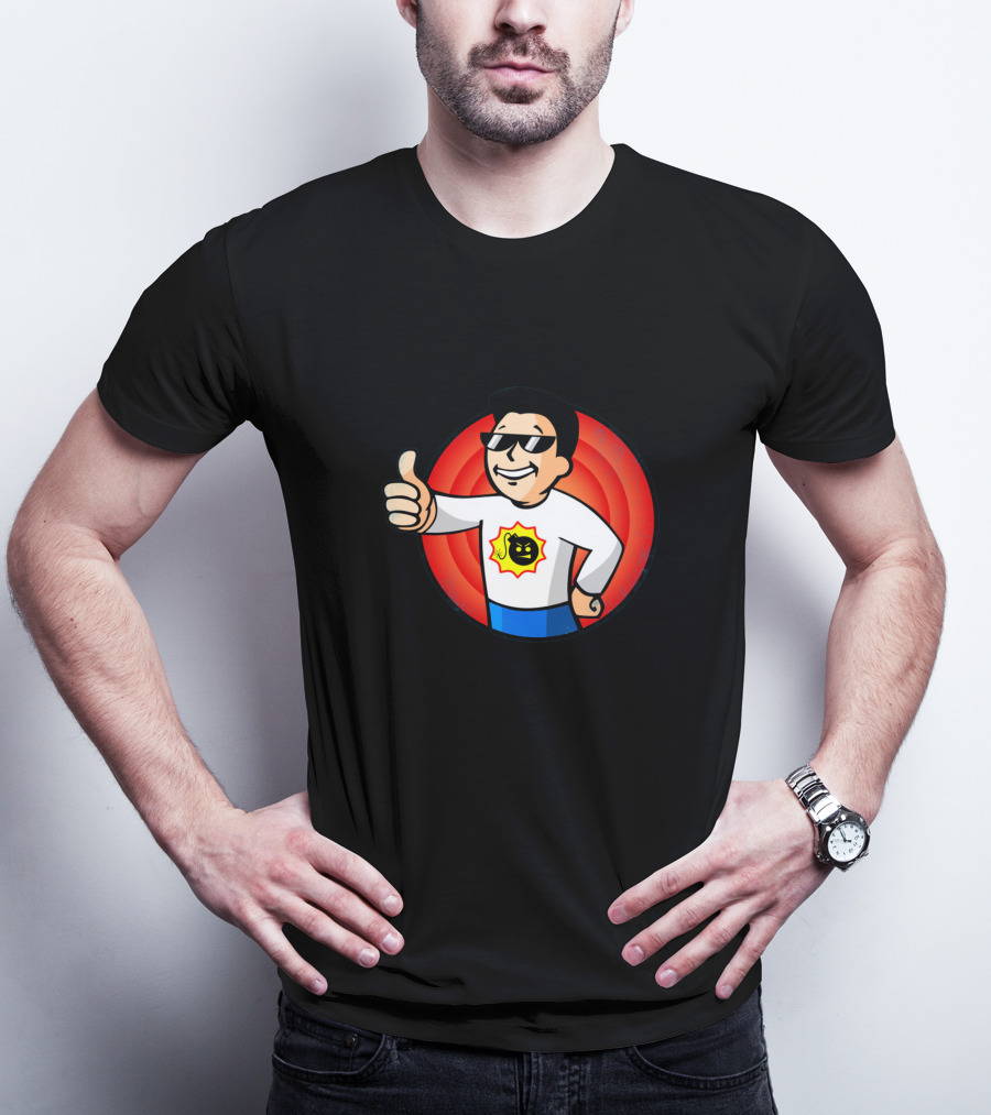 Serious Sam Thumbs Up Vault Boy Mashup T-Shirt