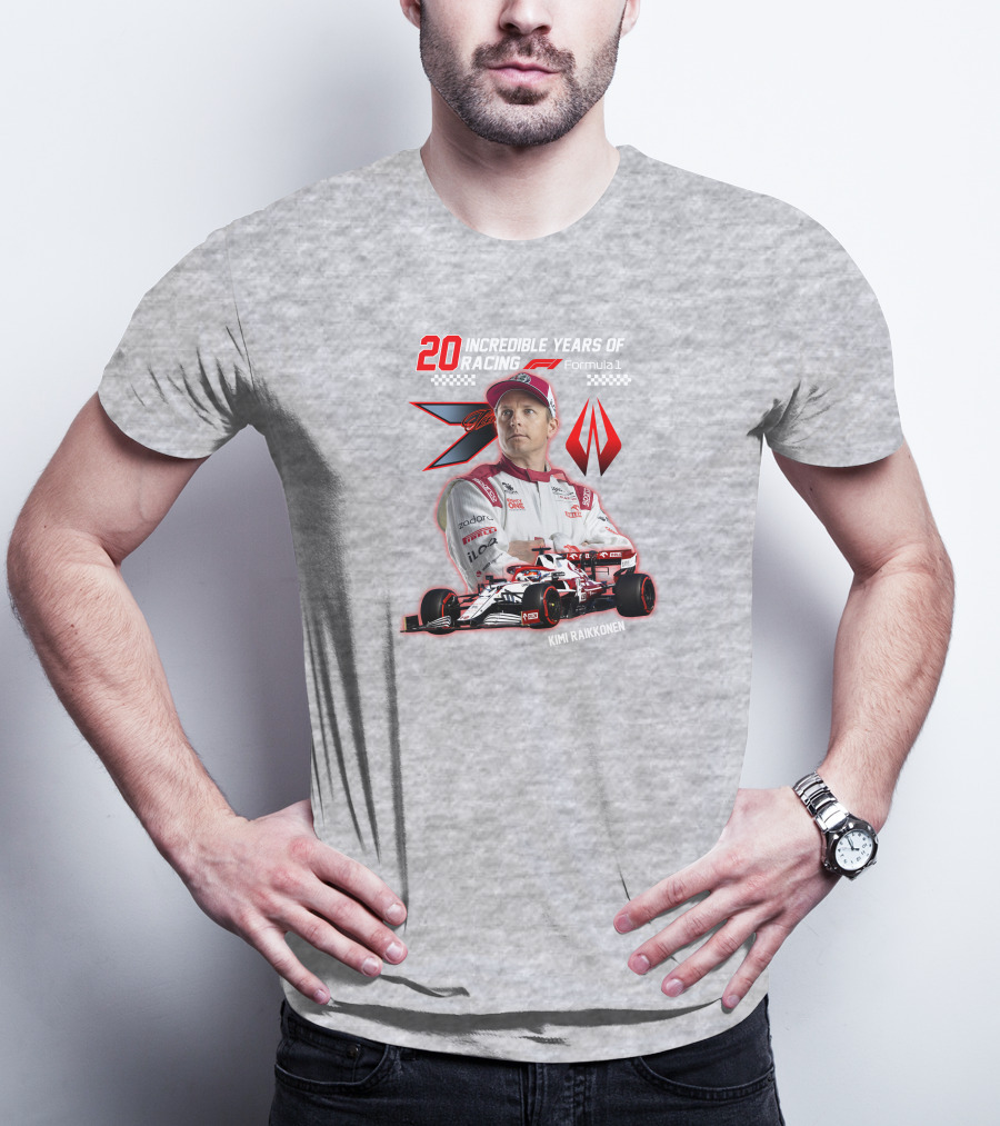 20 Incredible Years Of Racing Kimi Räikkönen Formula 1 T-Shirt
