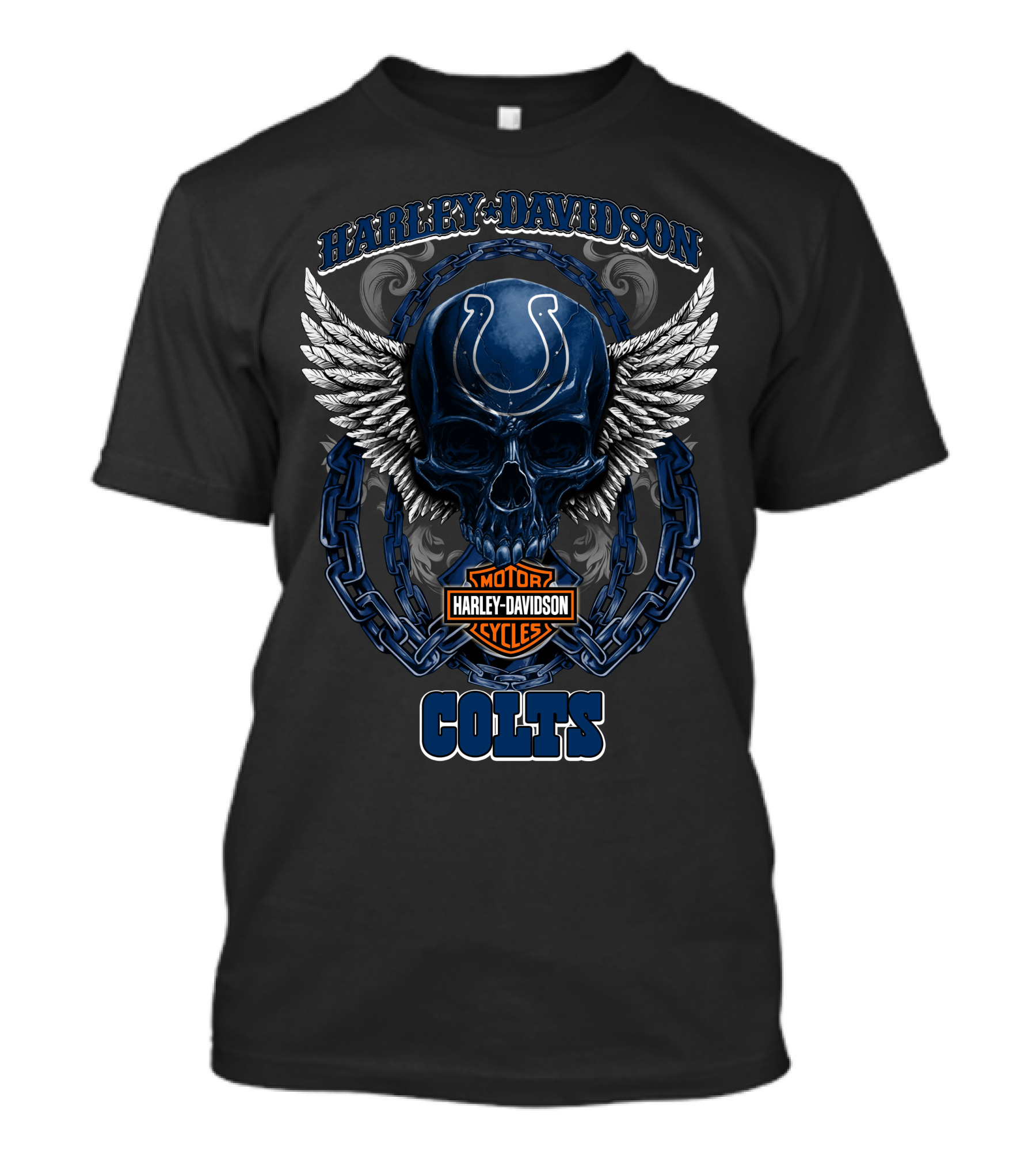 Harley Davidson Motor Cycles Colts Nfl Indianapolis Colts T-Shirt