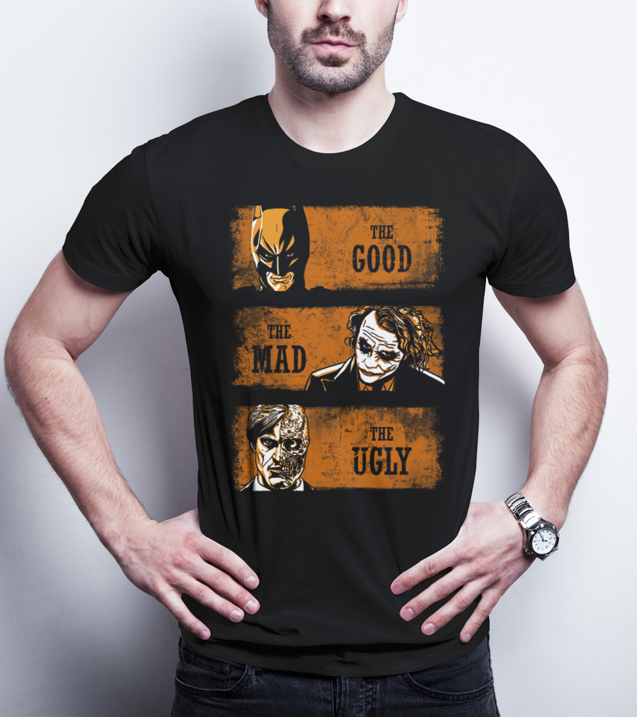 The Good Batman The Mad Joker The Ugly Two-Face T-Shirt