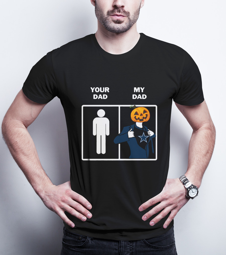 Your Dad My Dad Dallas Halloween Pumpkin Star T-Shirt