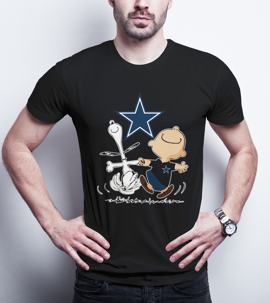 Dallas Cowboys Snoopy And Charlie Brown Dancing With Star T-Shirt