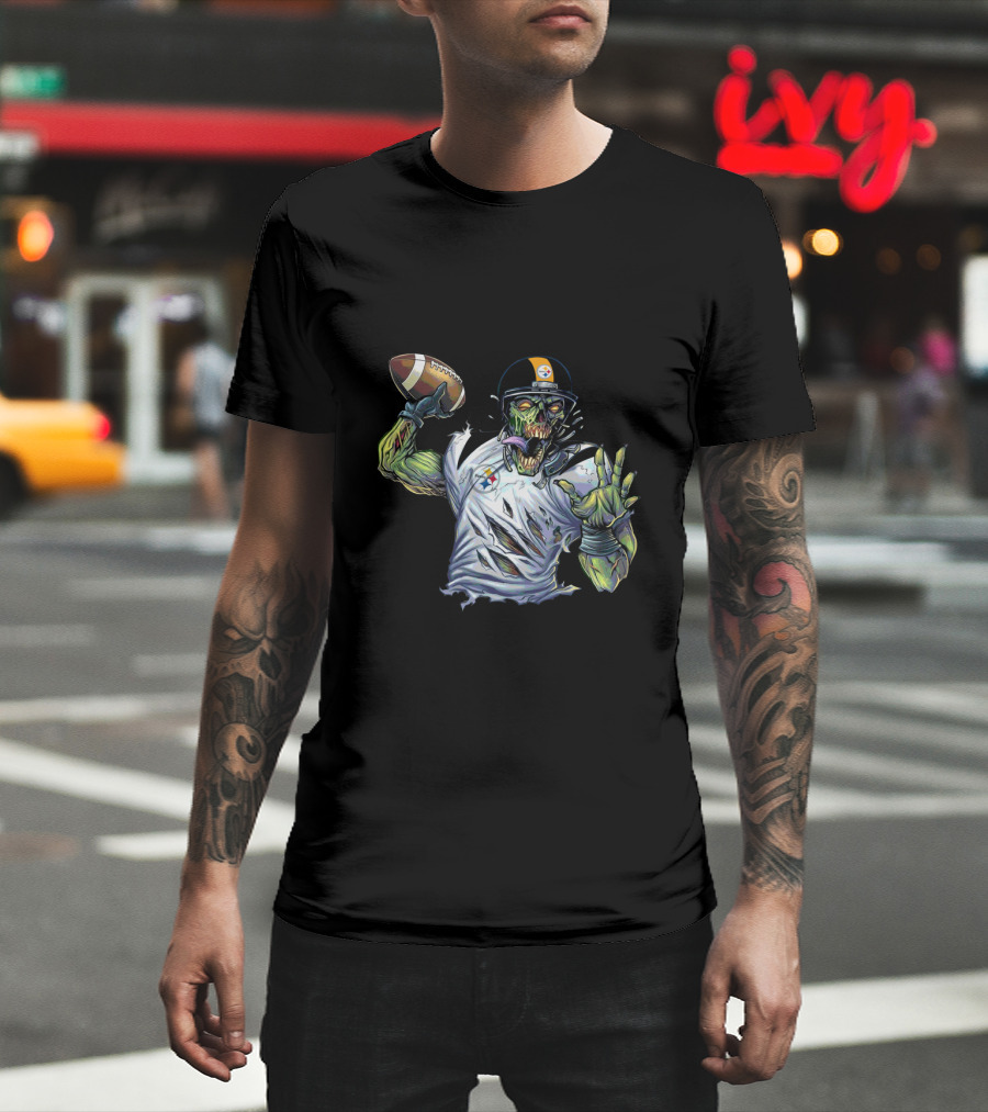 Pittsburgh Steelers Zombie Football Quarterback T-Shirt