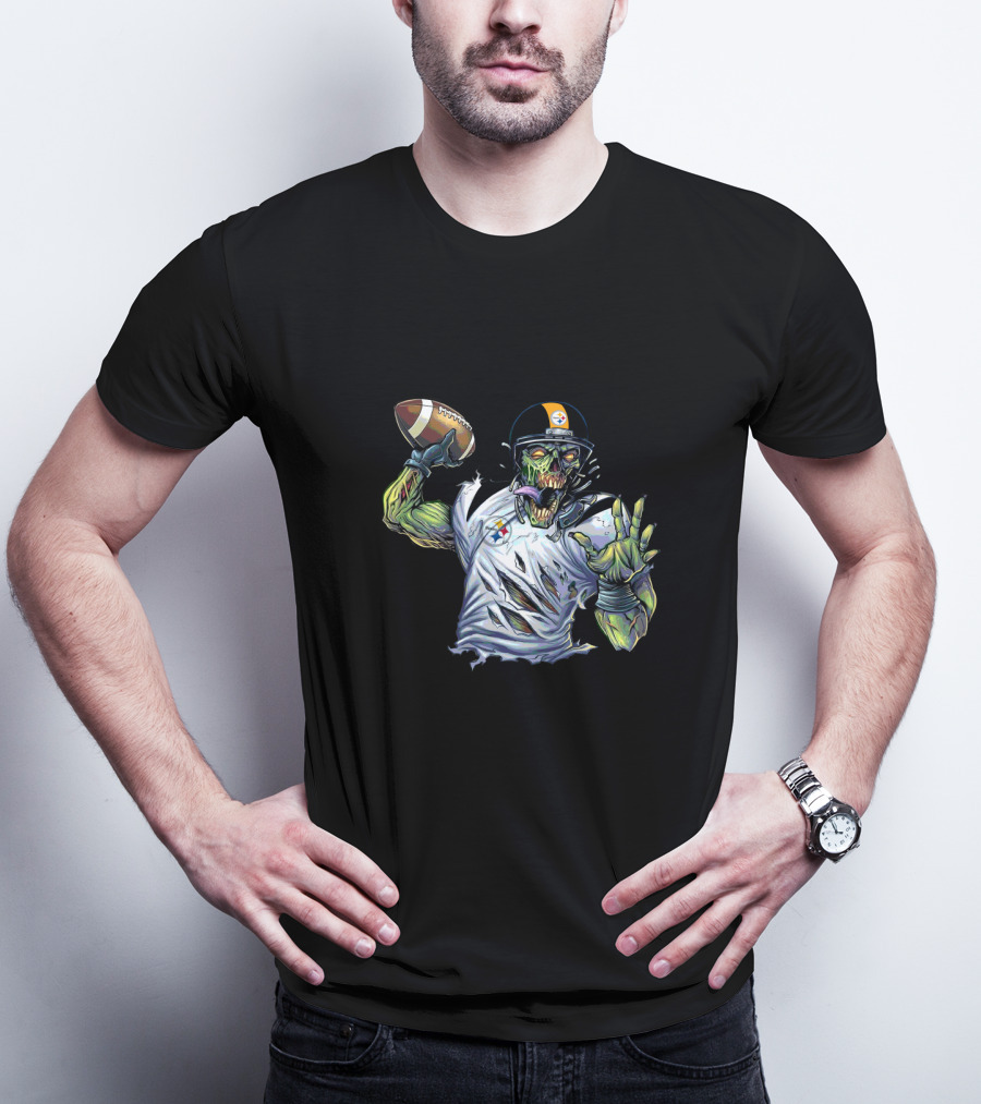 Pittsburgh Steelers Zombie Football Quarterback T-Shirt