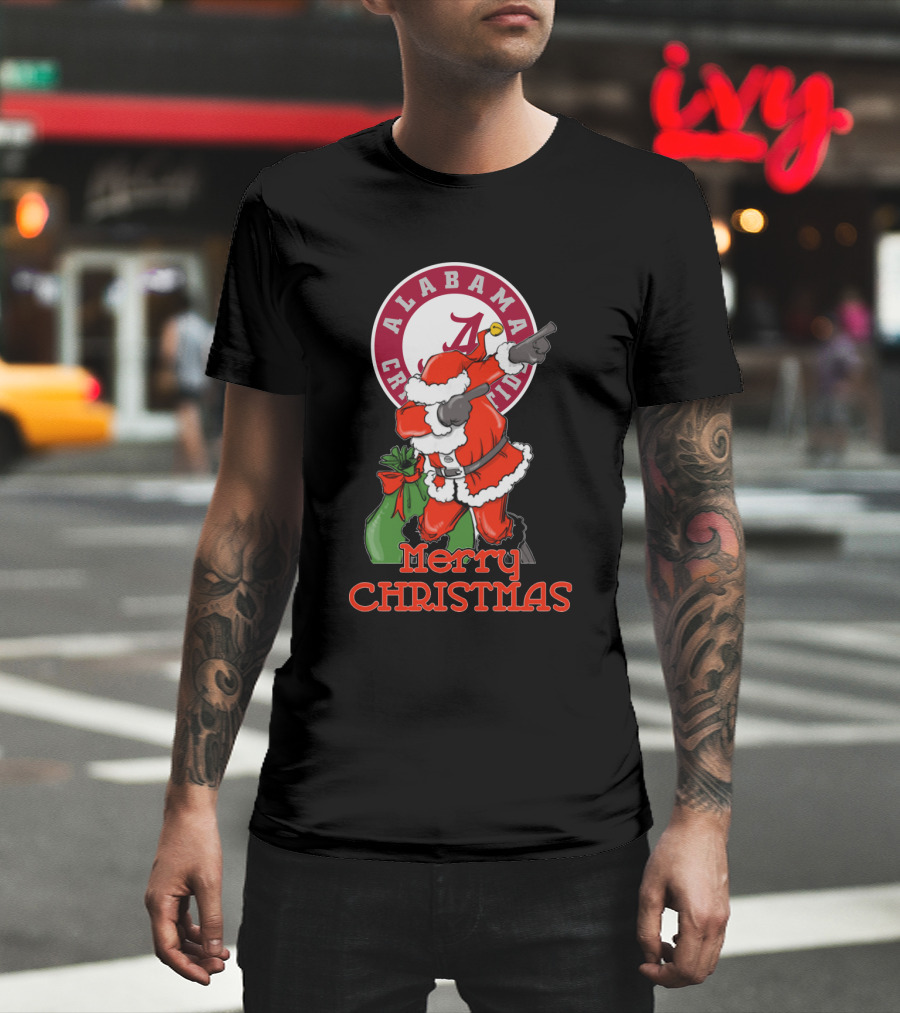 Alabama Crimson Tide Merry Christmas Santa T-Shirt