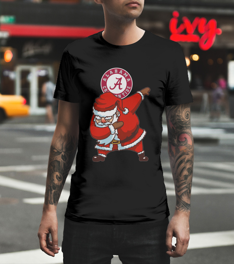 Alabama Crimson Tide Santa Dab T-Shirt