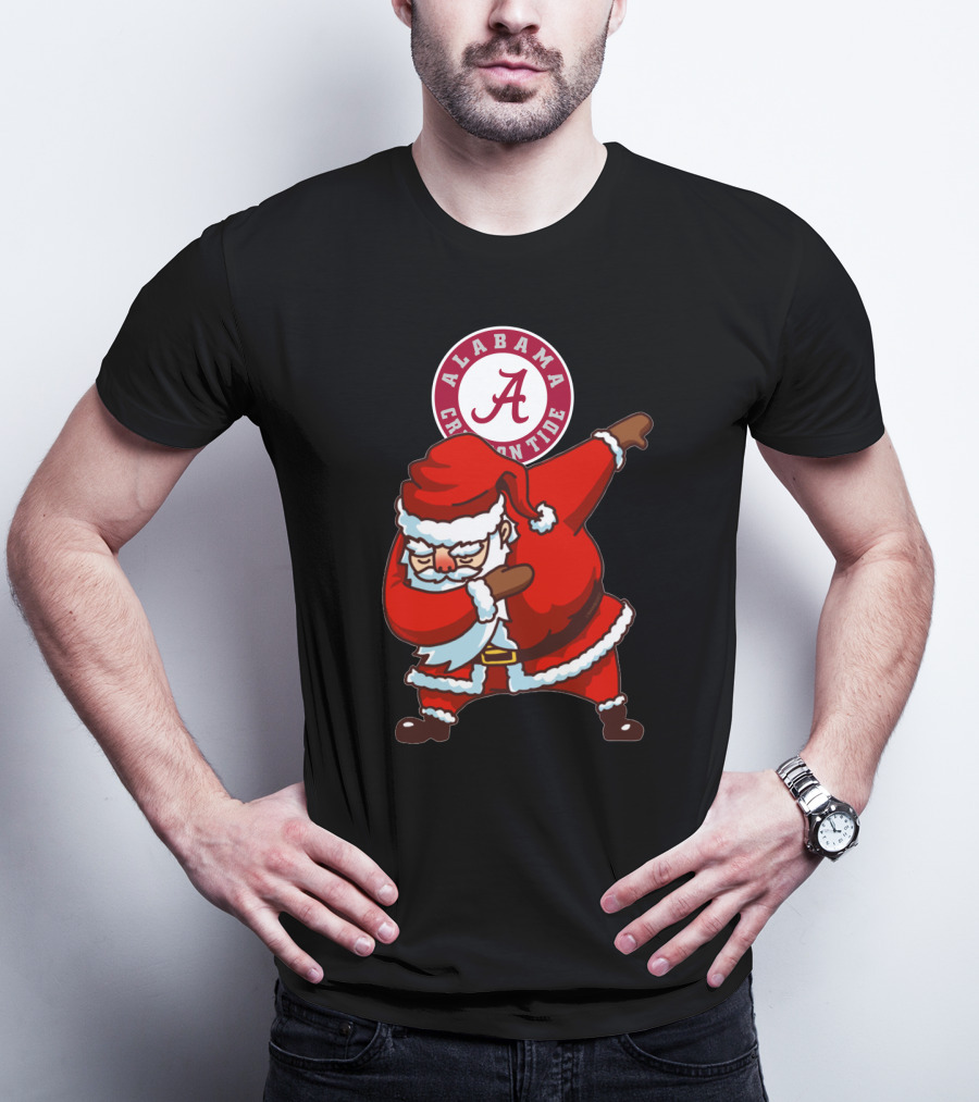 Alabama Crimson Tide Santa Dab T-Shirt