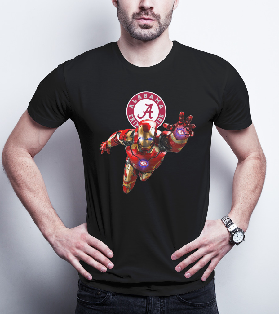 Alabama Crimson Tide Iron Man Crossover T-Shirt