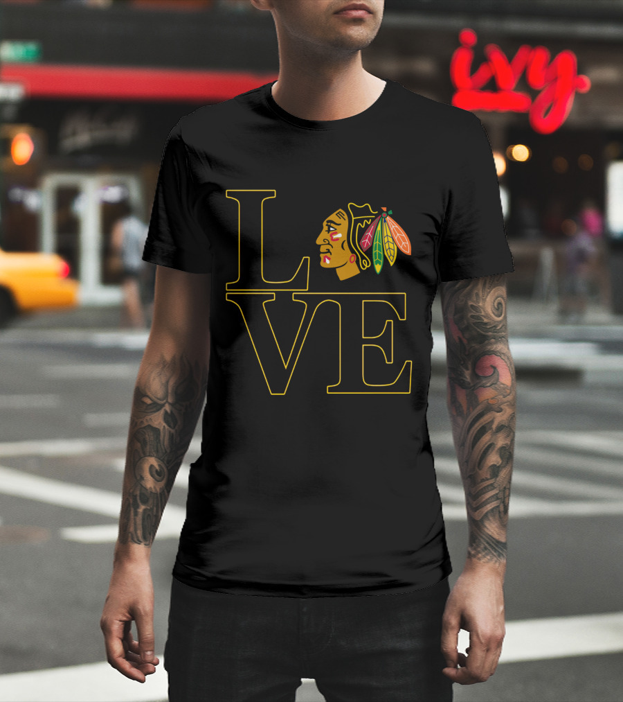 Love Chicago Blackhawks T-Shirt