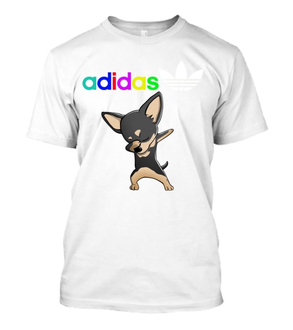 Chihuahua Black Cute Dabbing T-Shirt