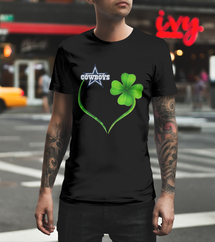 Cowboys Star Clover Heart T-Shirt
