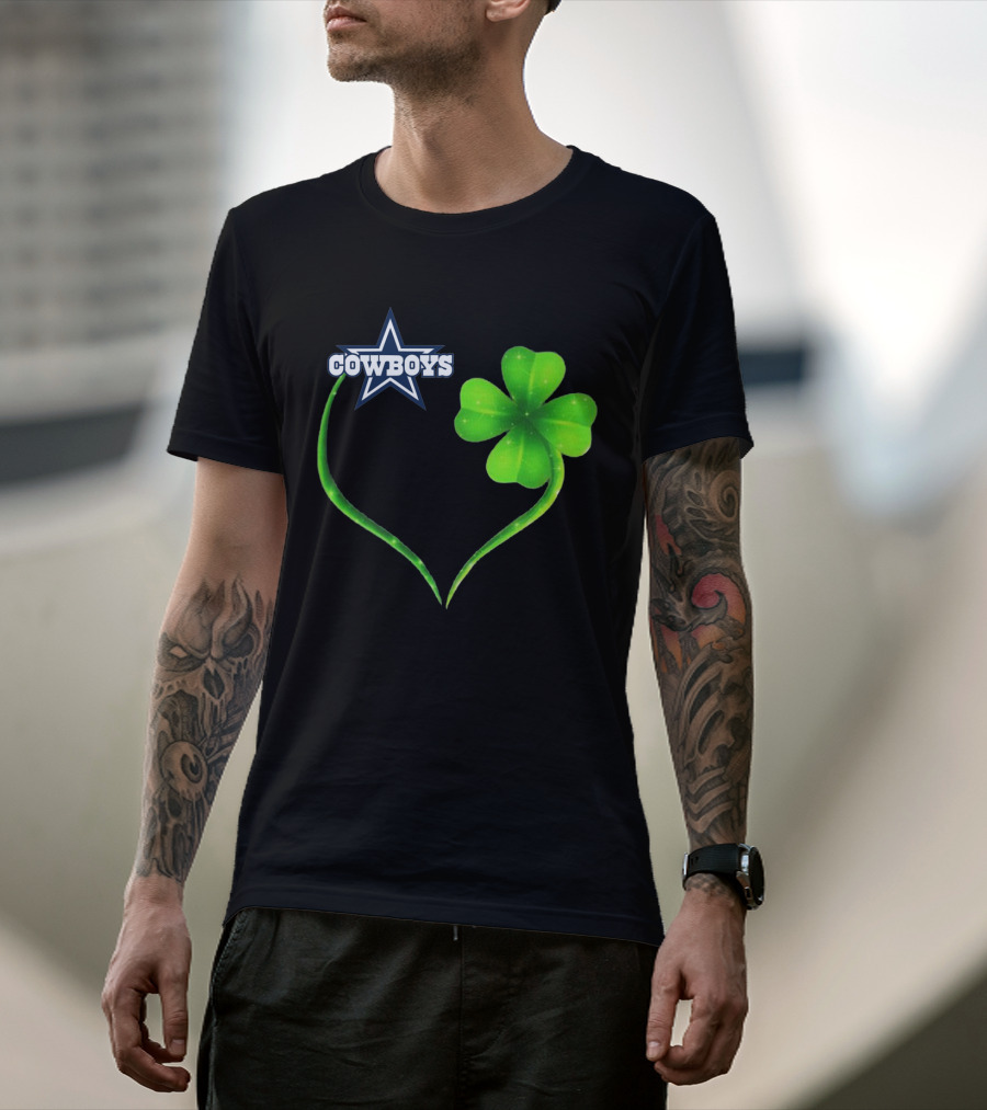 Cowboys Star Clover Heart T-Shirt