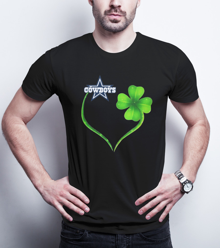Cowboys Star Clover Heart T-Shirt