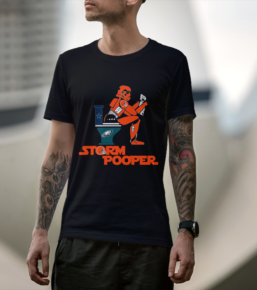 Storm Pooper Cleveland Browns Philadelphia Eagles Dallas Cowboys Legends T-Shirt