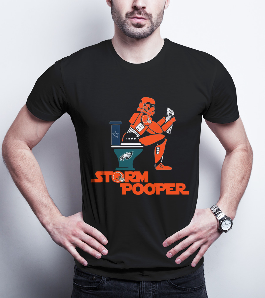 Storm Pooper Cleveland Browns Philadelphia Eagles Dallas Cowboys Legends T-Shirt