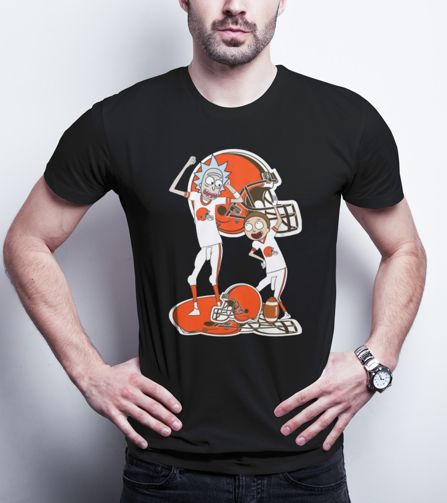 Cleveland Browns Football Rick And Morty Celebration T-Shirt