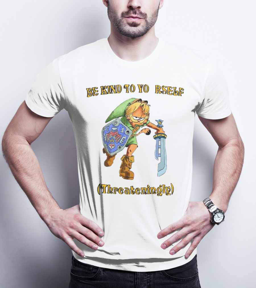 Be Kind To Yourself Threateningly Gamer Crossover T-Shirt