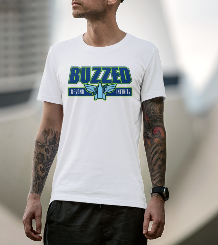 Buzzed Beyond Infinity Bottle With Wings T-Shirt