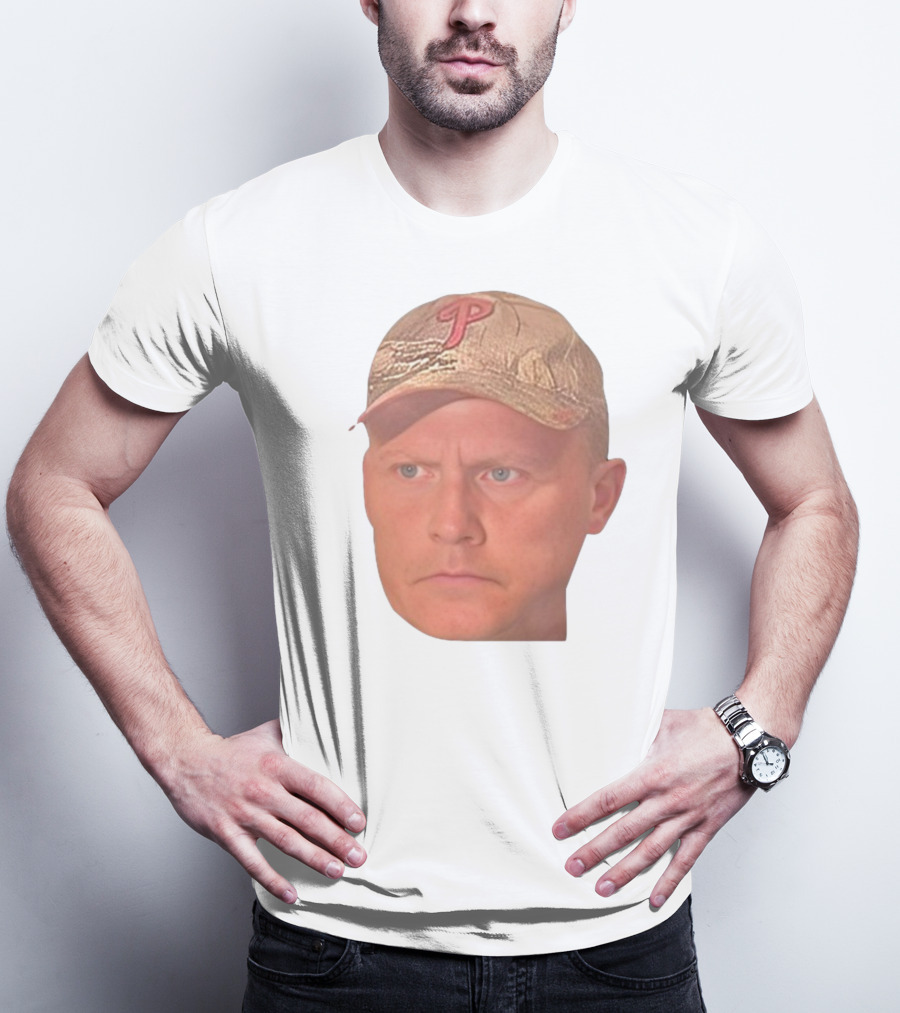 Jordie Jordan Wearing Phillies Cap Jeff Ridgway Psycho Dad Face T-Shirt