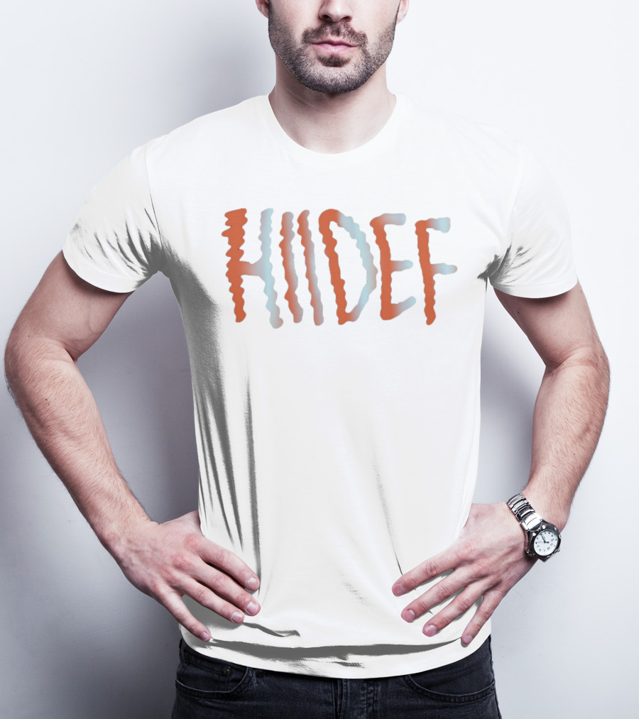 Hiidef Wavy Gradient Text T-Shirt