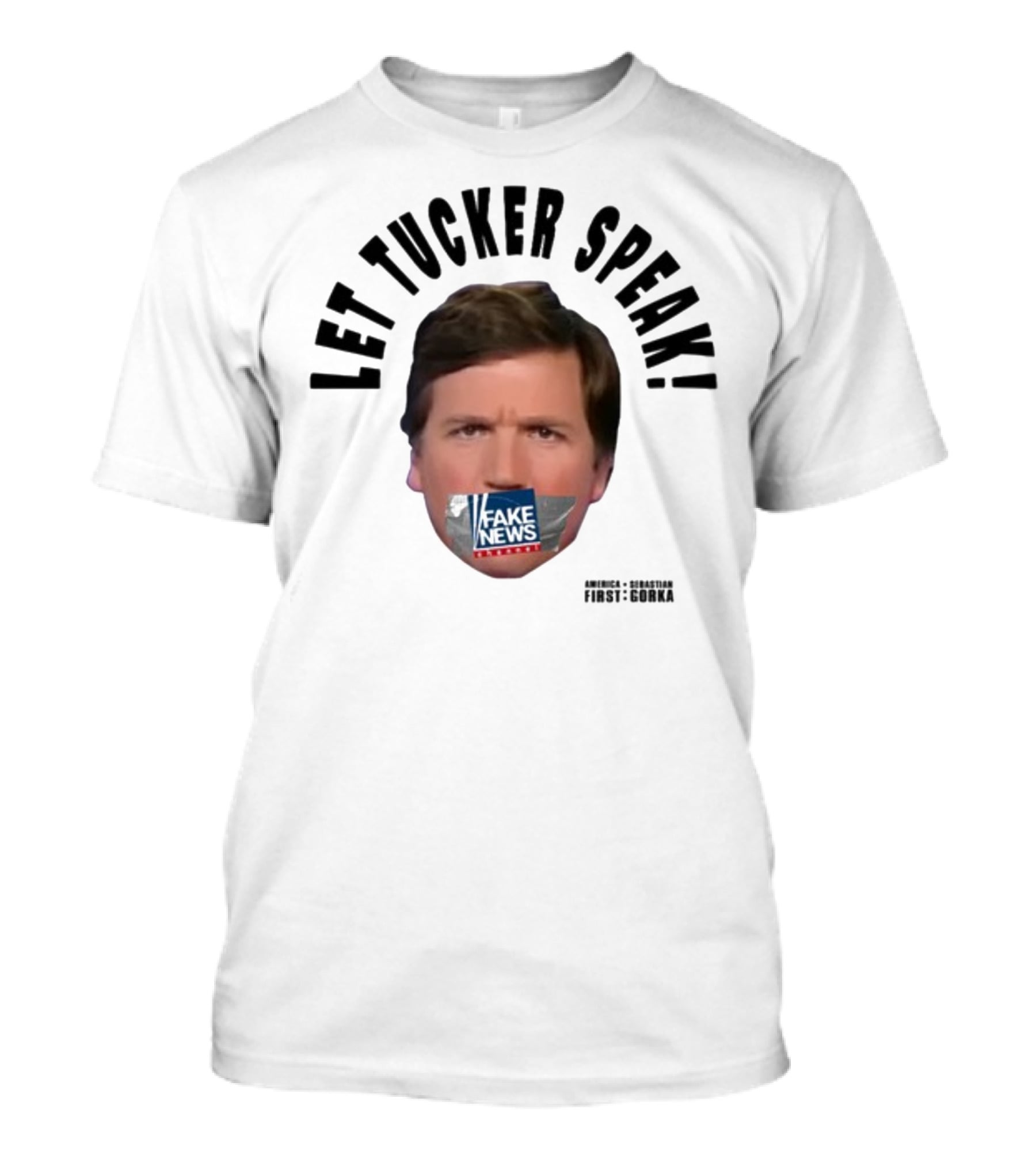 Let Tucker Speak Fake News Censorship Freedom T-Shirt