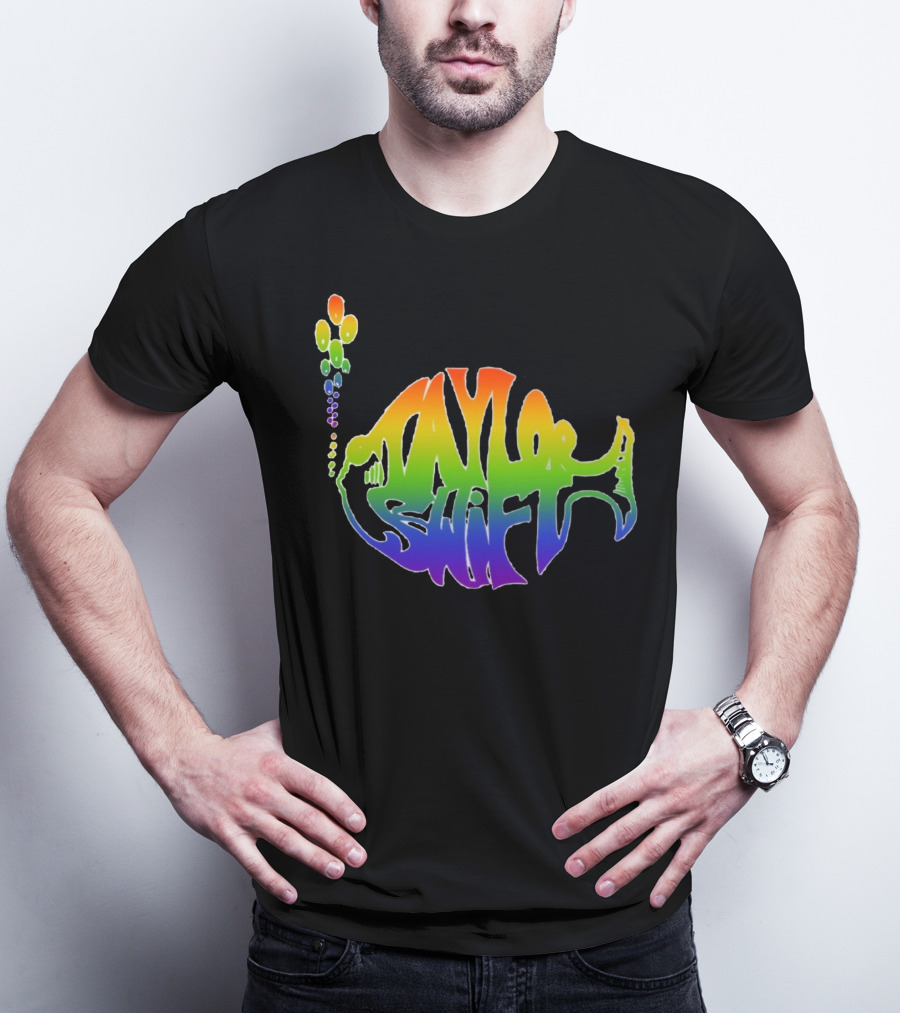 Taylor Swift Phish Logo Rainbow Bubbles T-Shirt
