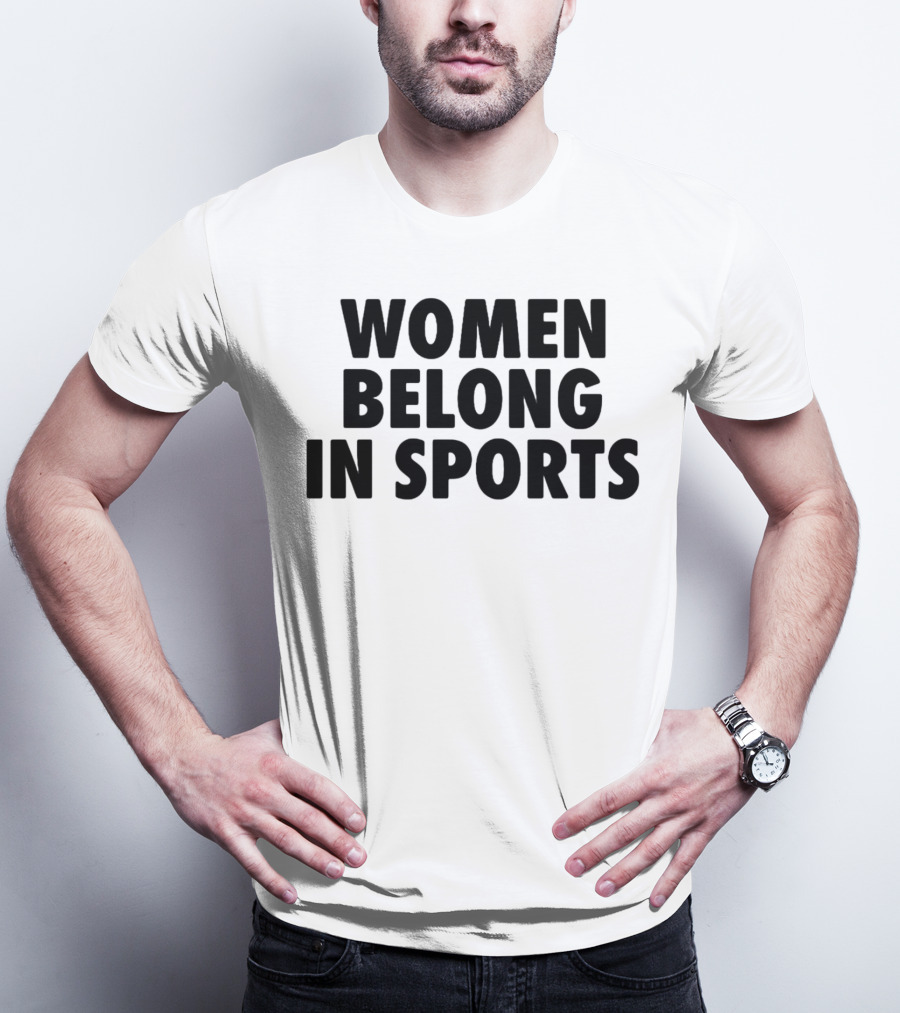 Jomboy Media Women Belong In Sports Empowerment Message T-Shirt