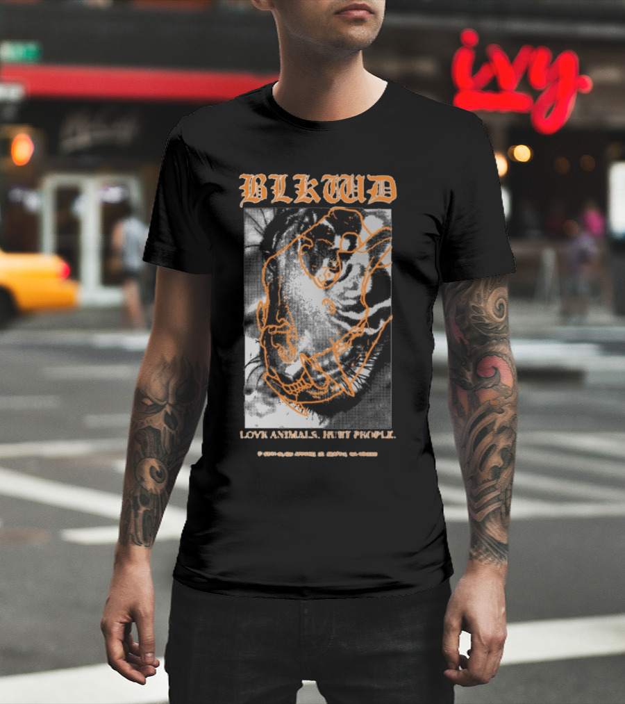 BLKWD Love Animals Hurt People Tiger T-Shirt
