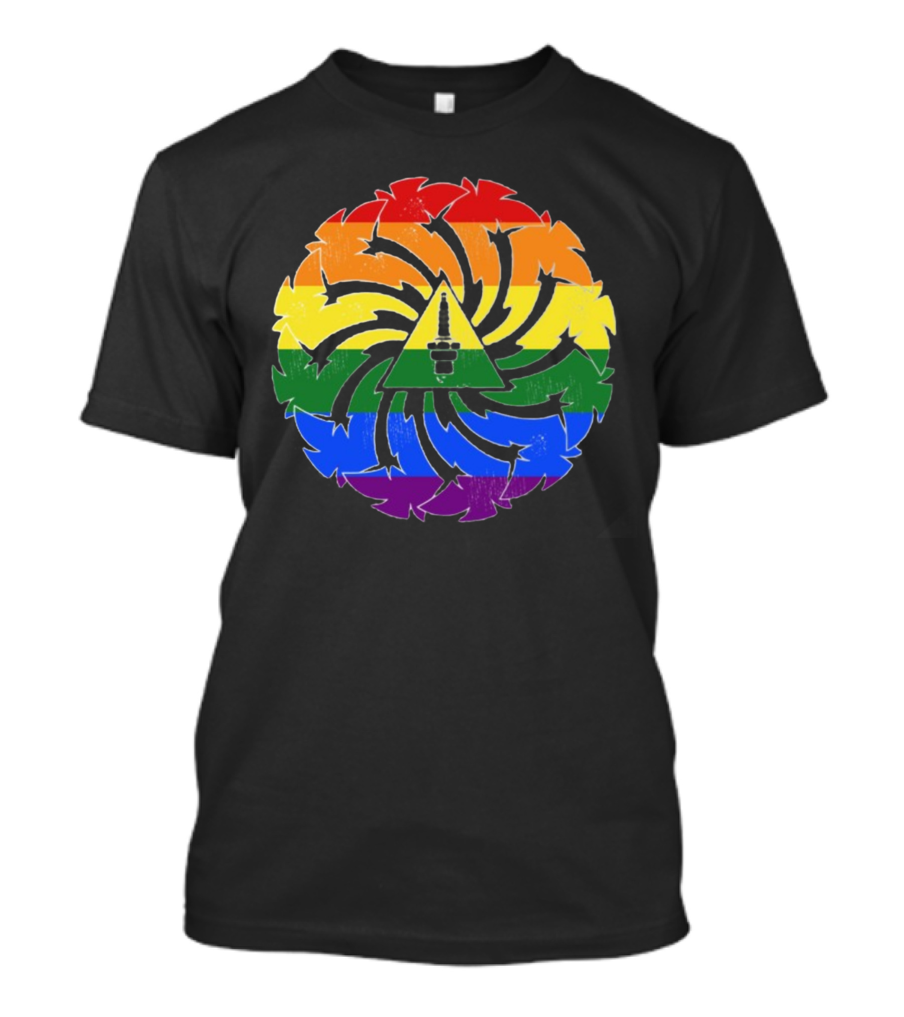 Soundgarden Spiral Pride Logo Rainbow Colors T-Shirt