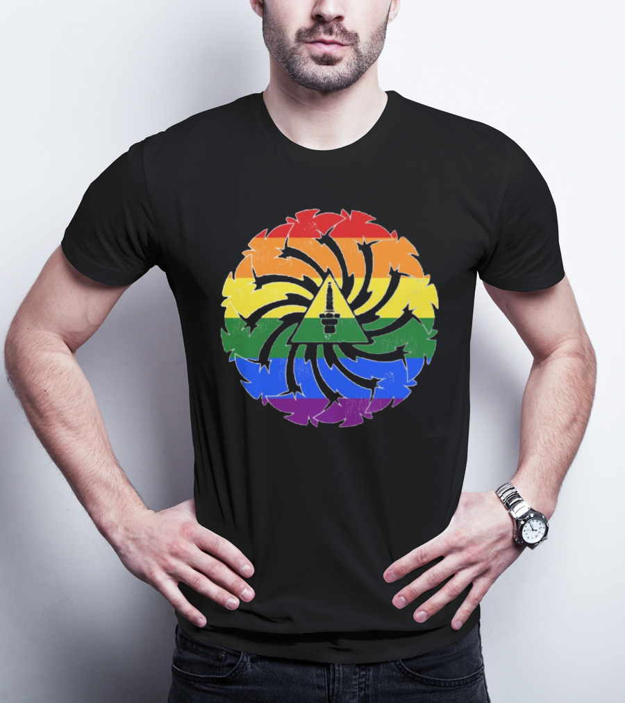 Soundgarden Spiral Pride Logo Rainbow Colors T-Shirt
