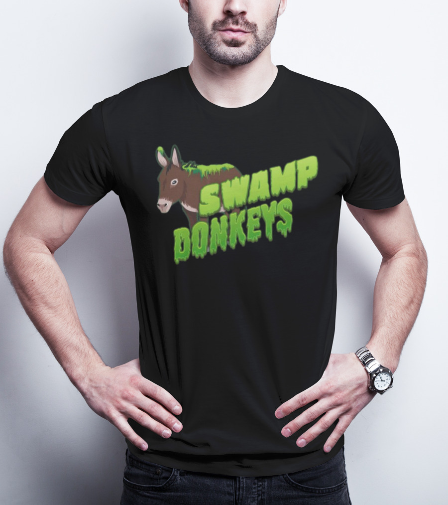 Jomboymedia Swamp Donkeys Blitzball 3 Dripping Green Donkey T-Shirt