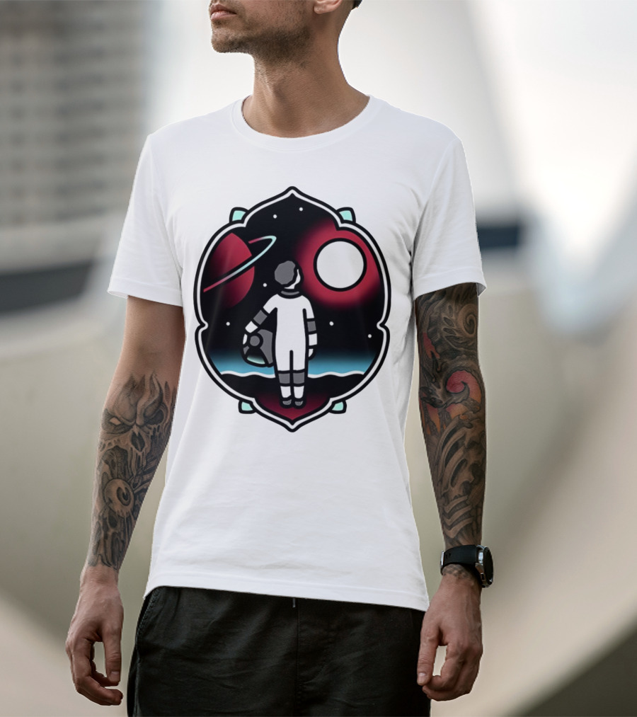 Come See The Universe Astronaut Staring At Planets And Stars T-Shirt