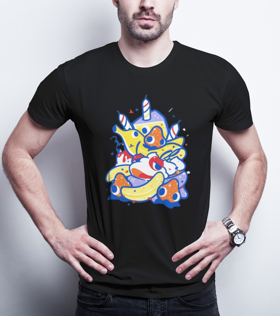 The Yetee Treat Yourself Whimsical Kawaii Birthday Dessert T-Shirt