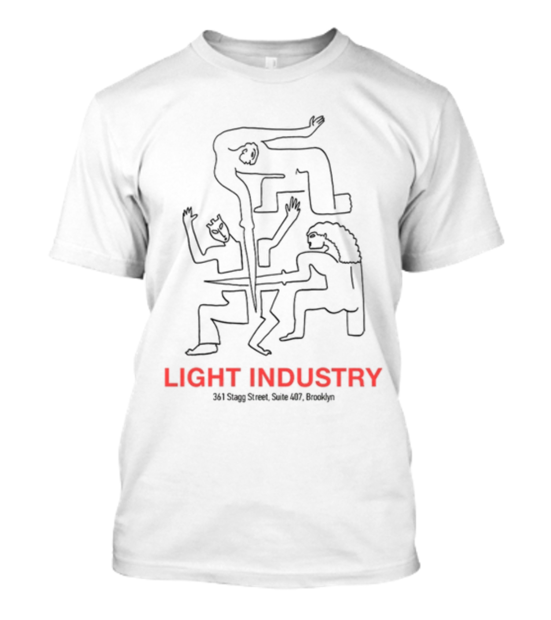 Light Industry 361 Stagg Street Suite 407 Brooklyn Line T-Shirt