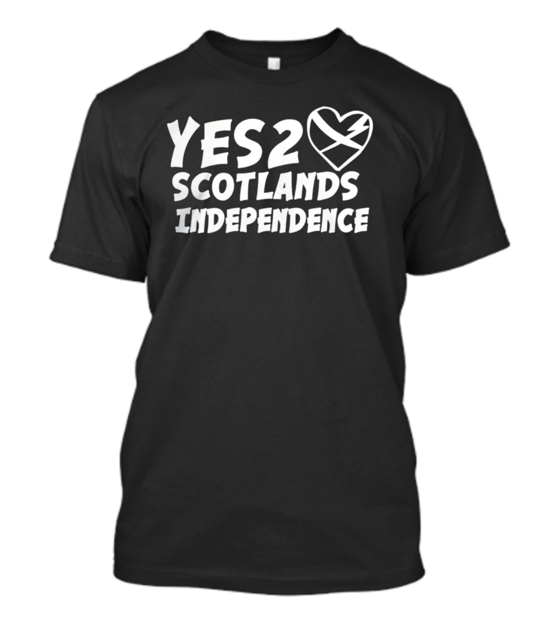 Yes 2 Scotlands Independence Heart T-Shirt