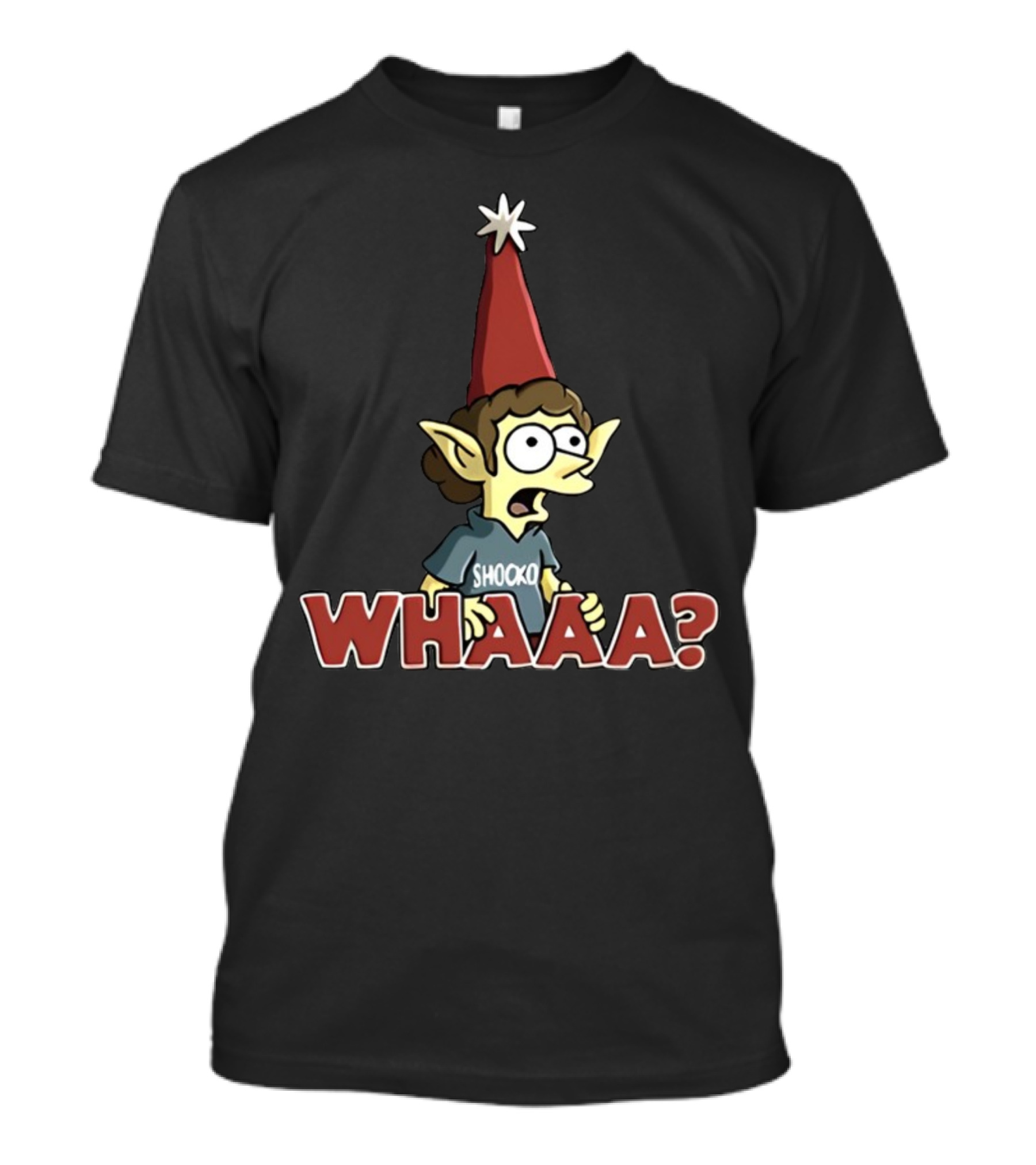 Disenchantment Shocko Whaaa Elf Character Reaction T-Shirt