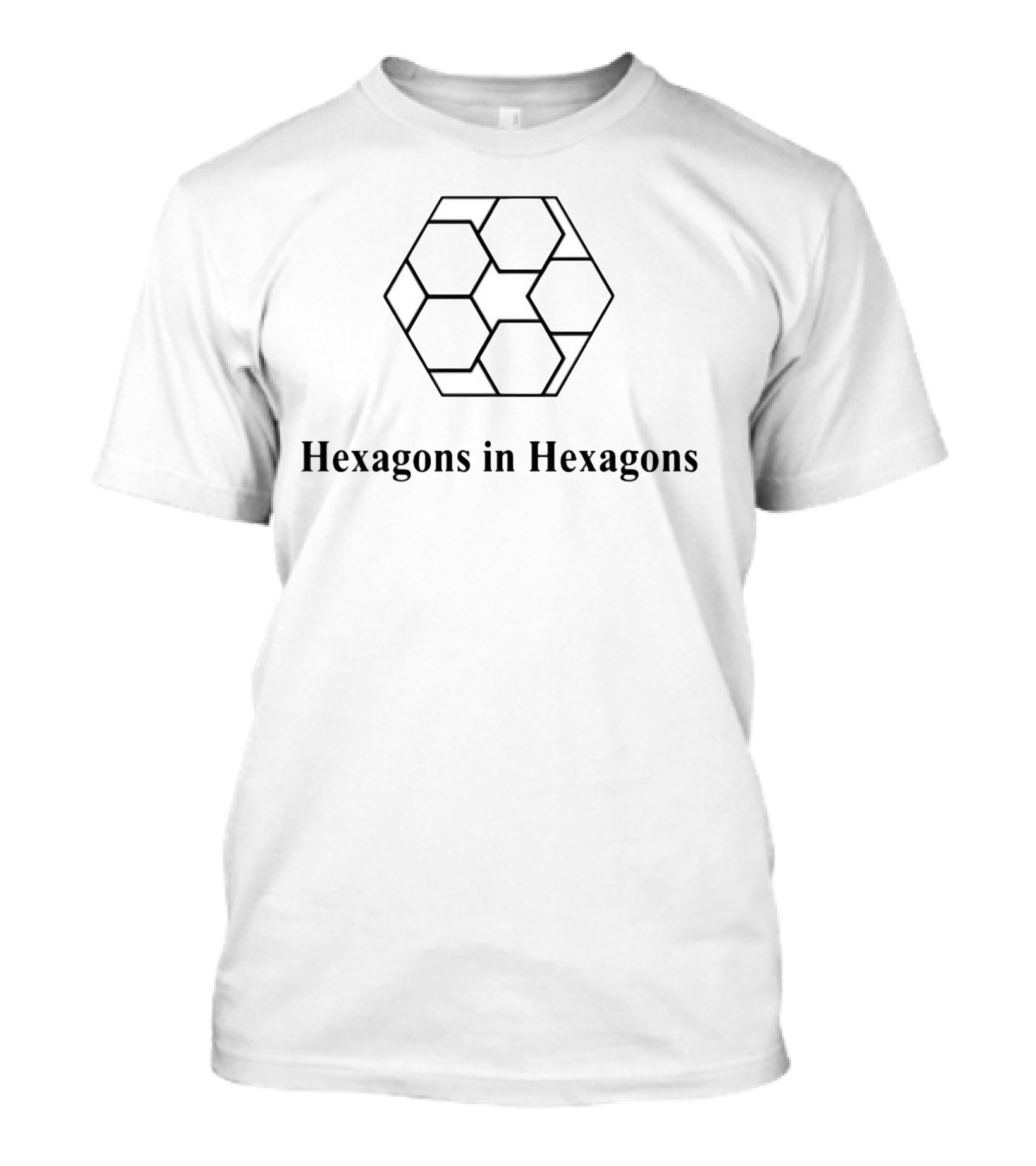 Hexagons In Hexagons Geometric Soccer Ball T-Shirt