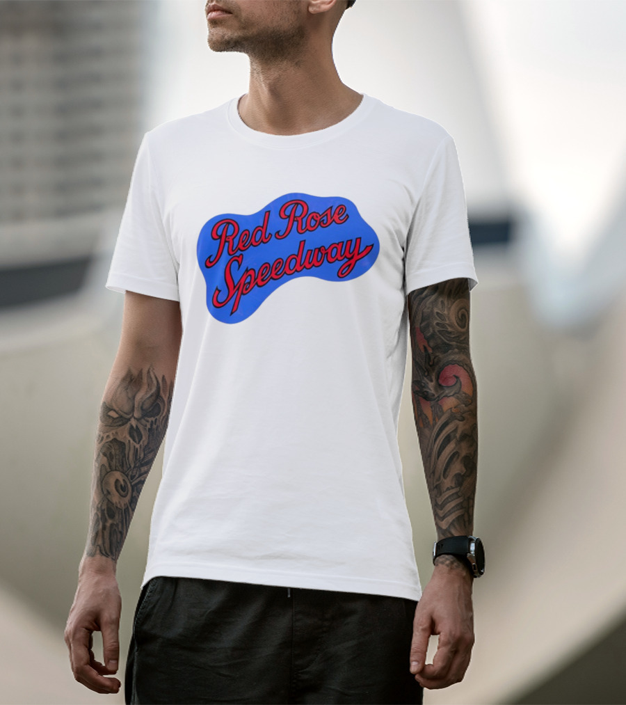 Red Rose Speedway Vintage Blue Emblem T-Shirt