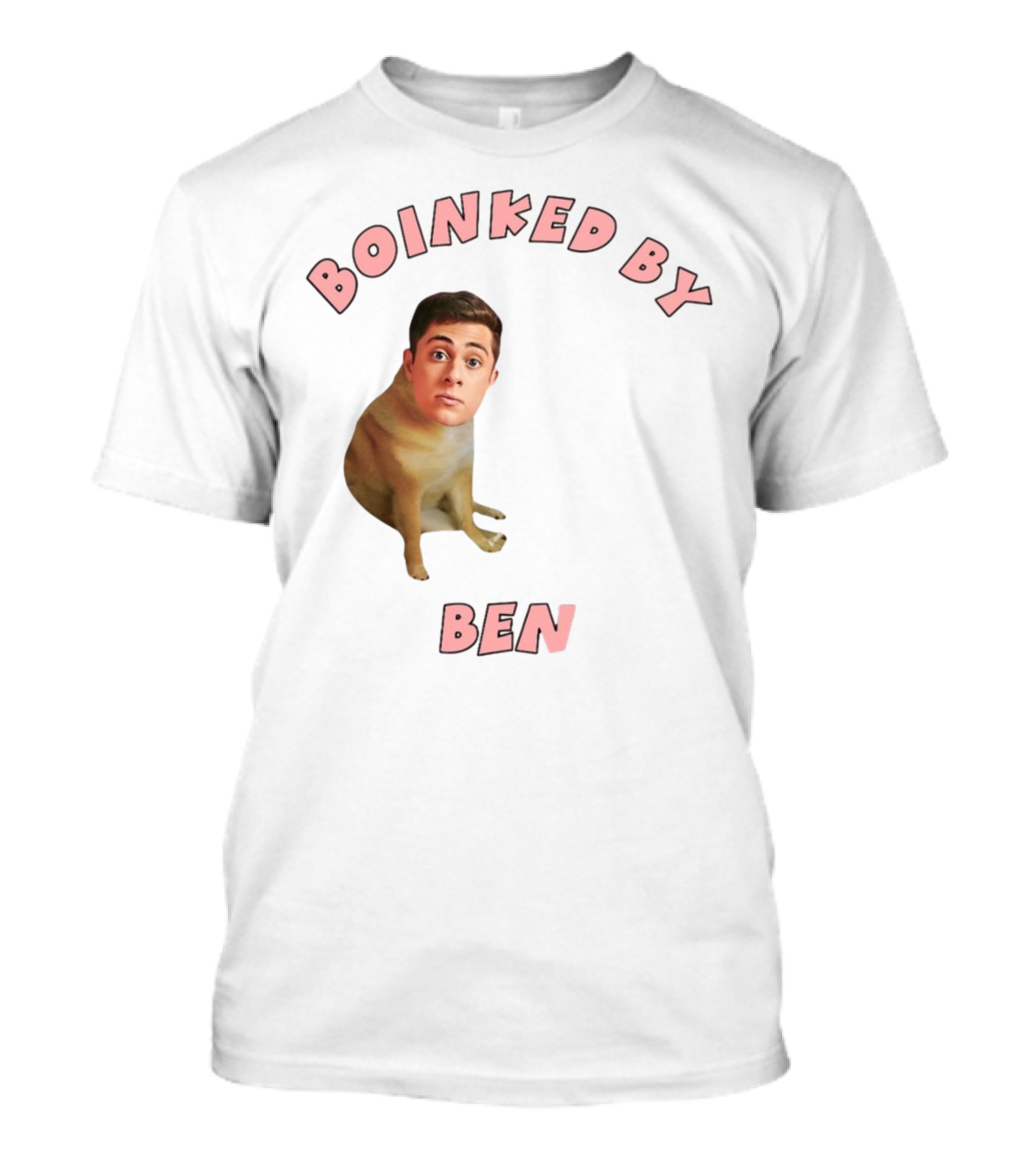 Boinked By Ben Dog Face Collage T-Shirt