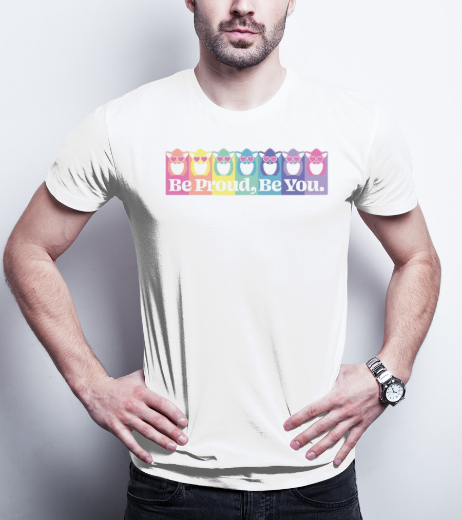 Be Proud Be You Rainbow Heart Owls T-Shirt