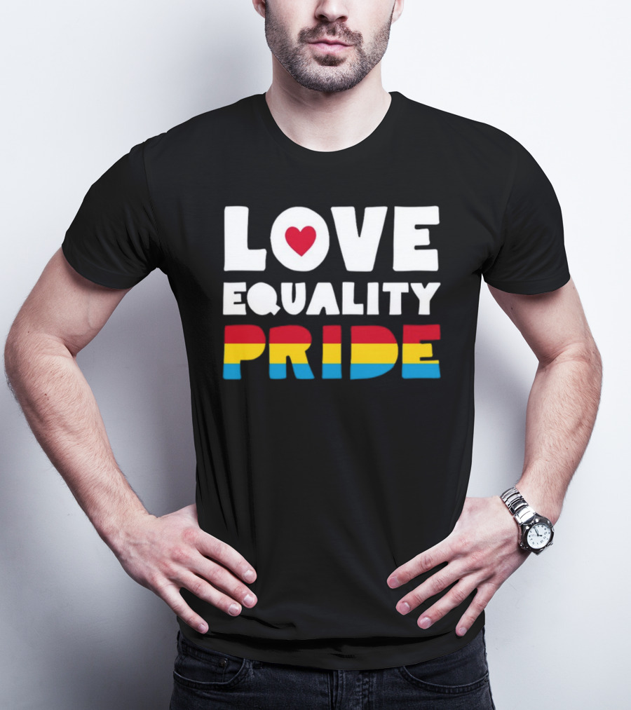Belk Love Equality Pride Pansexual Flag Colors T-Shirt