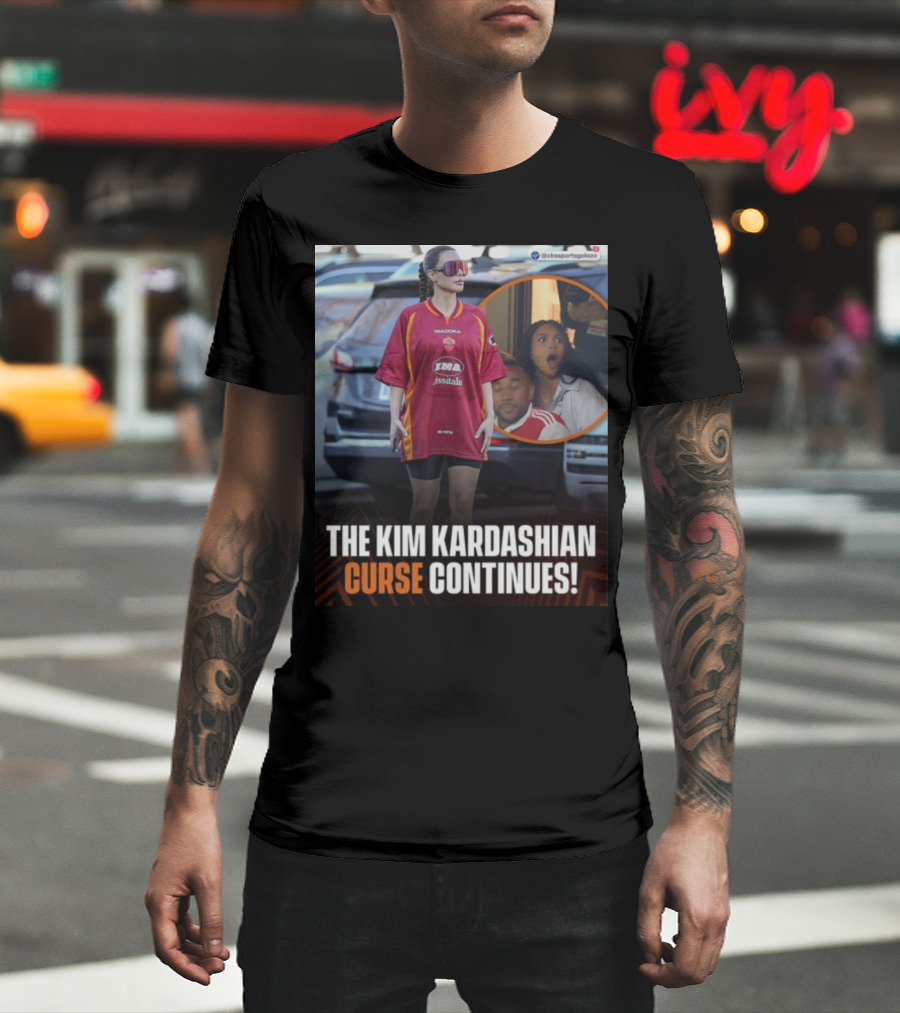 The Kim Kardashian Curse Continues Sports Reaction Scene T-Shirt