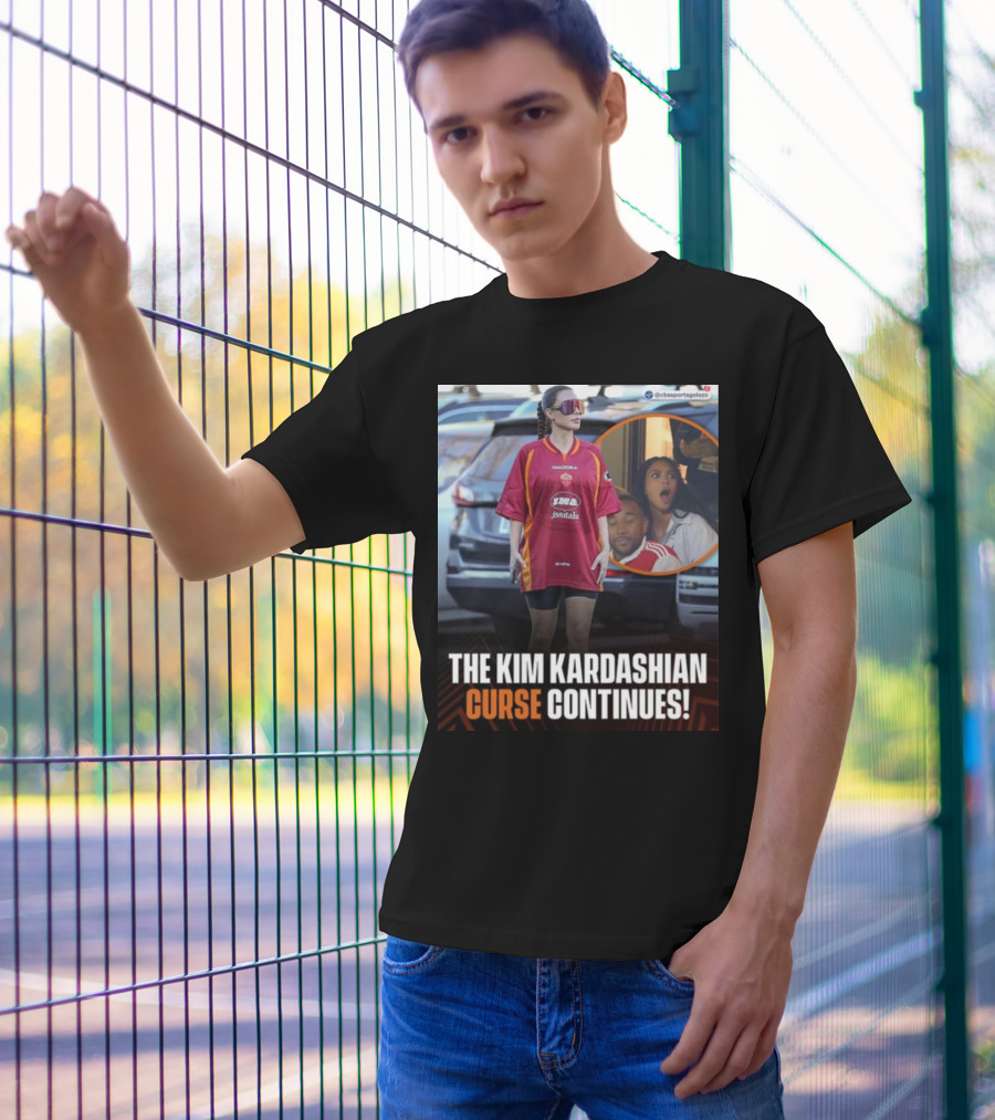 The Kim Kardashian Curse Continues Sports Reaction Scene T-Shirt