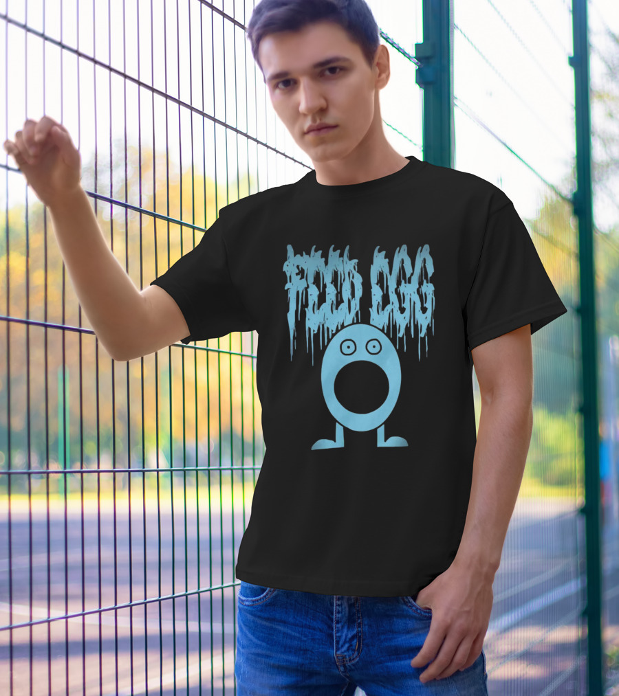Block Stupidity Not Puberty Feed Egg Dripping Text Iconic T-Shirt