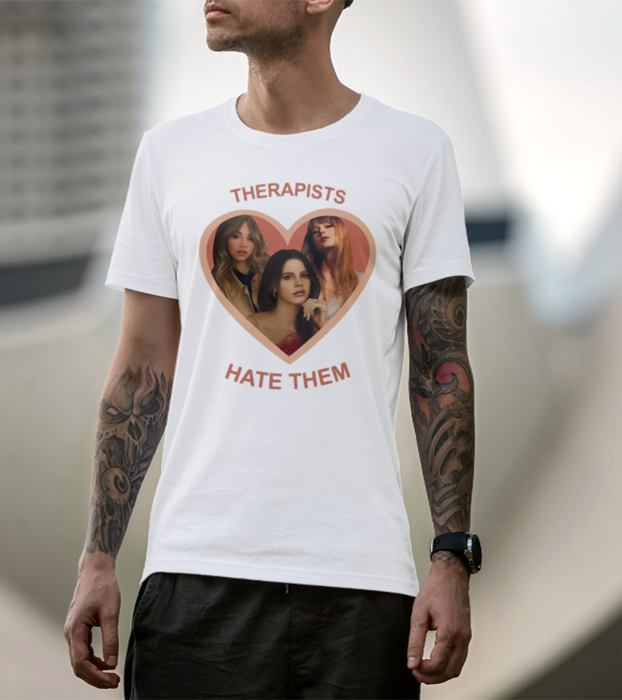 Therapists Hate Them Heart Shape Group Waterhouse T-Shirt