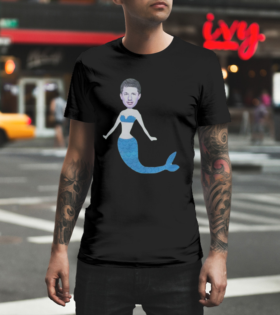 Charlie's Mermaid Head Hoodie Aquatic Vibe T-Shirt
